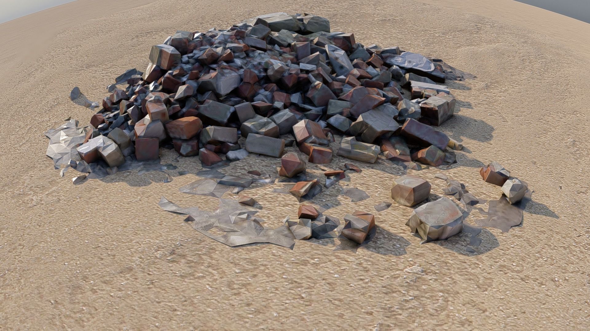 3D model Bricks Scrap VR / AR / low-poly | CGTrader