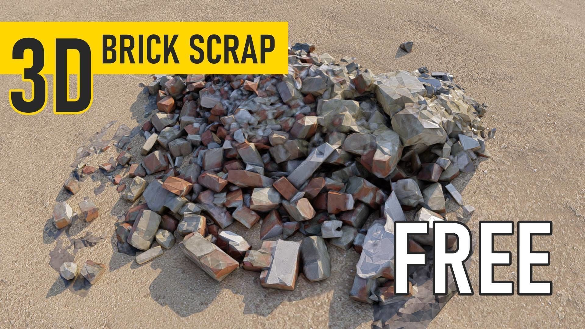 3D model Bricks Scrap VR / AR / low-poly | CGTrader