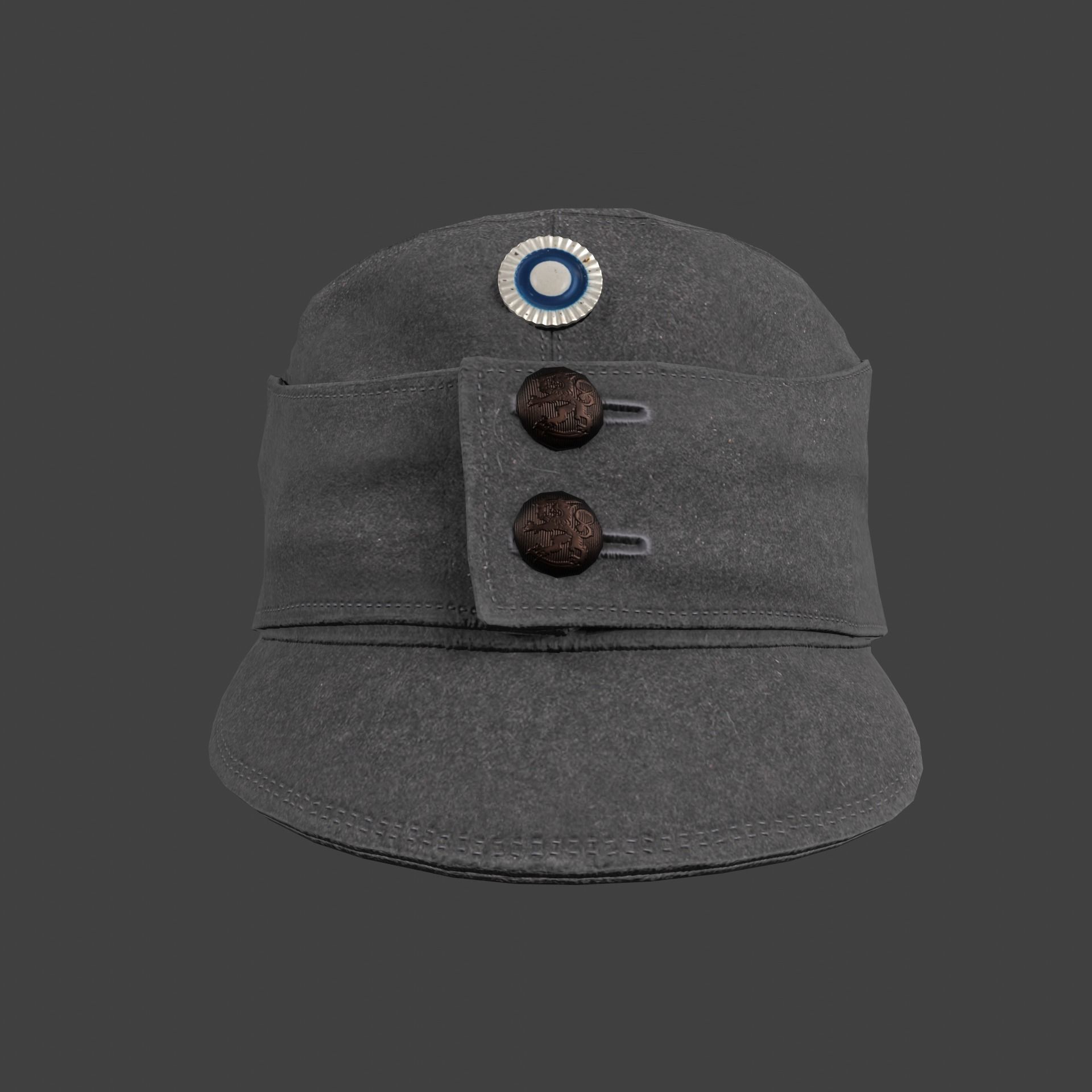 3D model 1941 M36 Finnish Field Cap VR / AR / low-poly | CGTrader