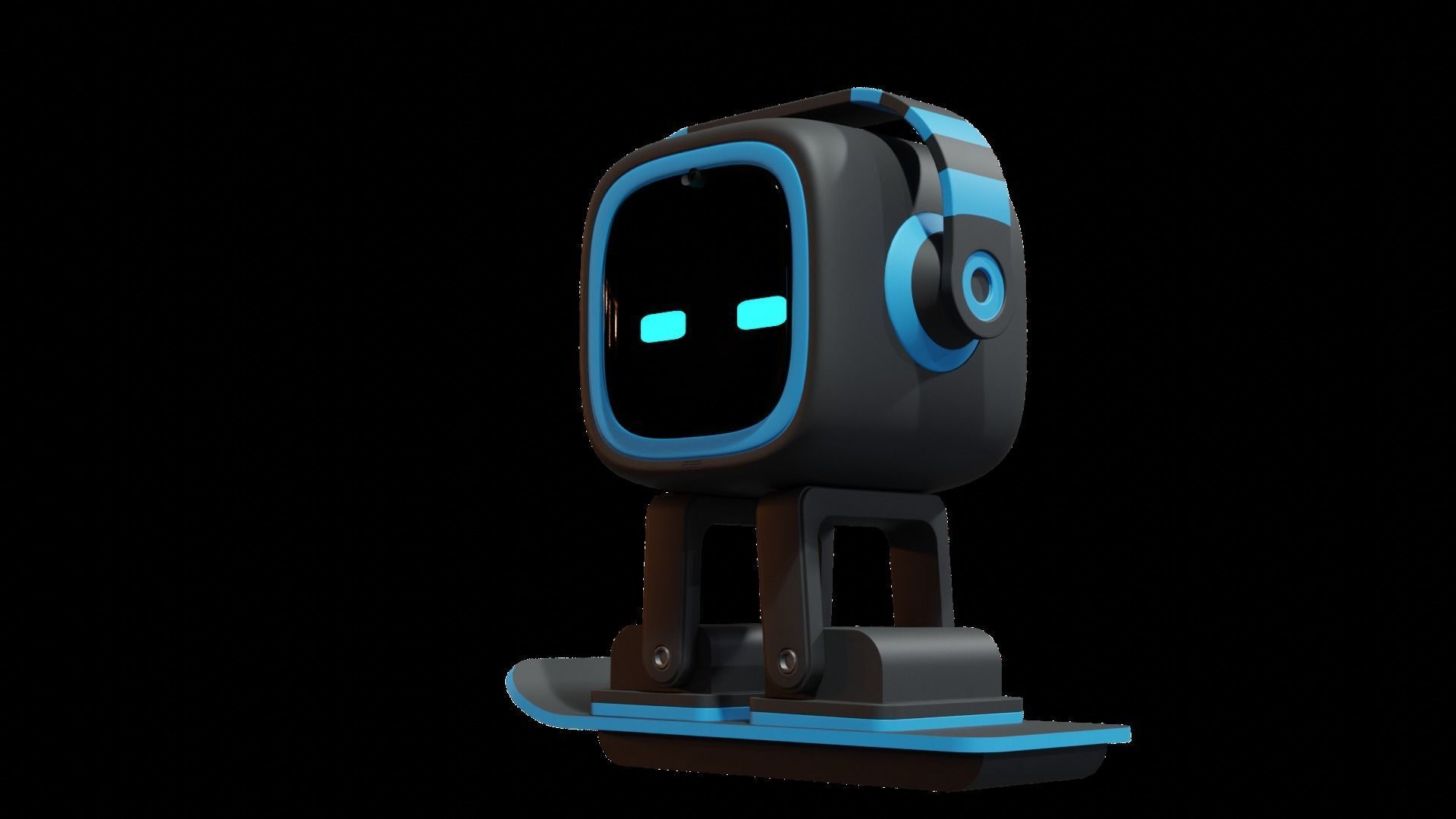 Emo Ai Low Poly Desktop Pet 3D model 3D model animated rigged | CGTrader