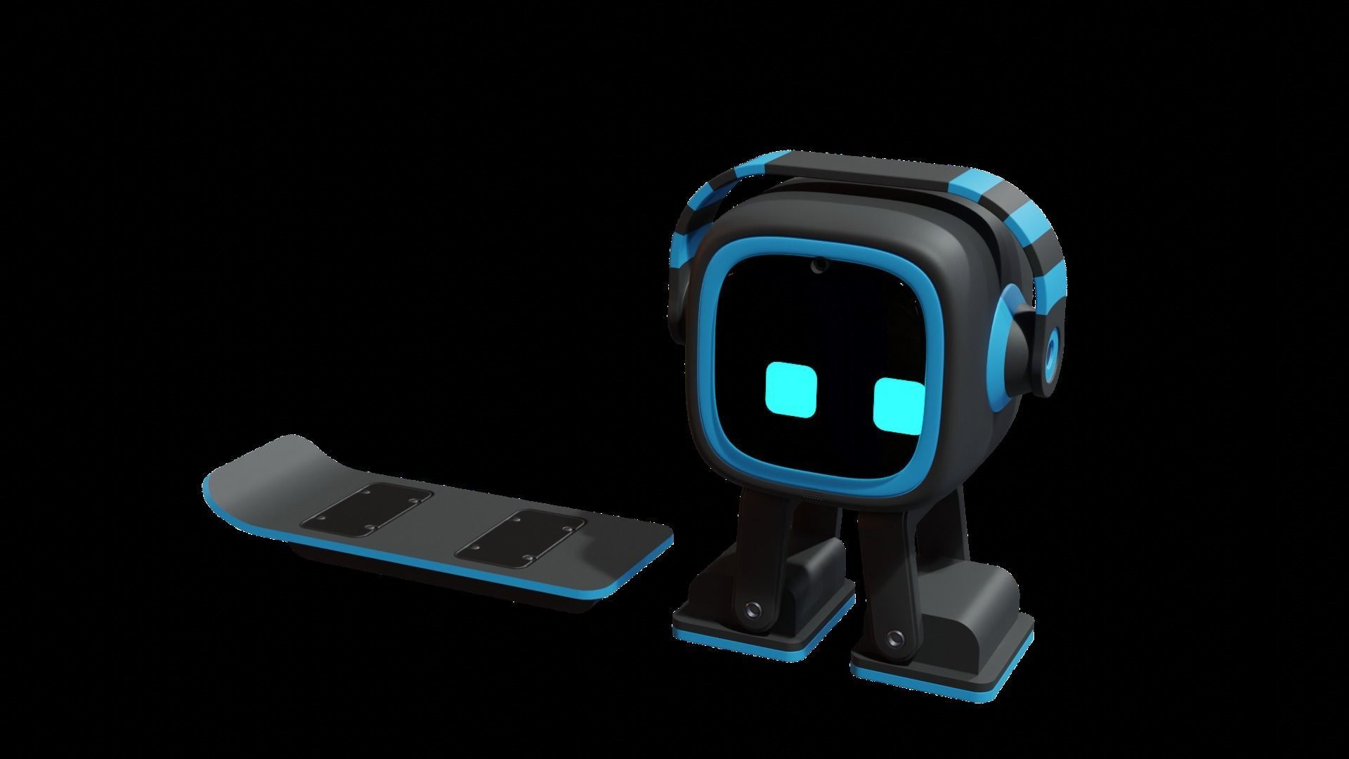 Emo Ai Low Poly Desktop Pet 3D model 3D model animated rigged | CGTrader