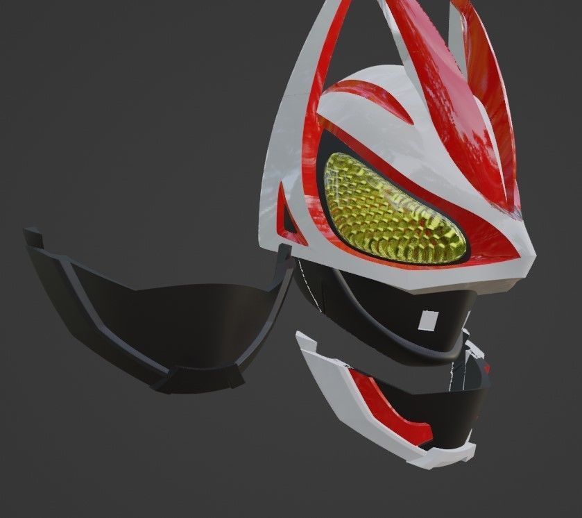 Kamen Rider Geats 3D printable cosplay helmet 3D model 3D printable ...