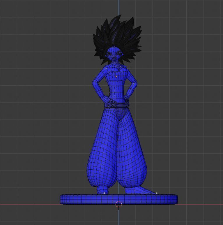 Caulifla - Dragonball Super 3D model rigged | CGTrader