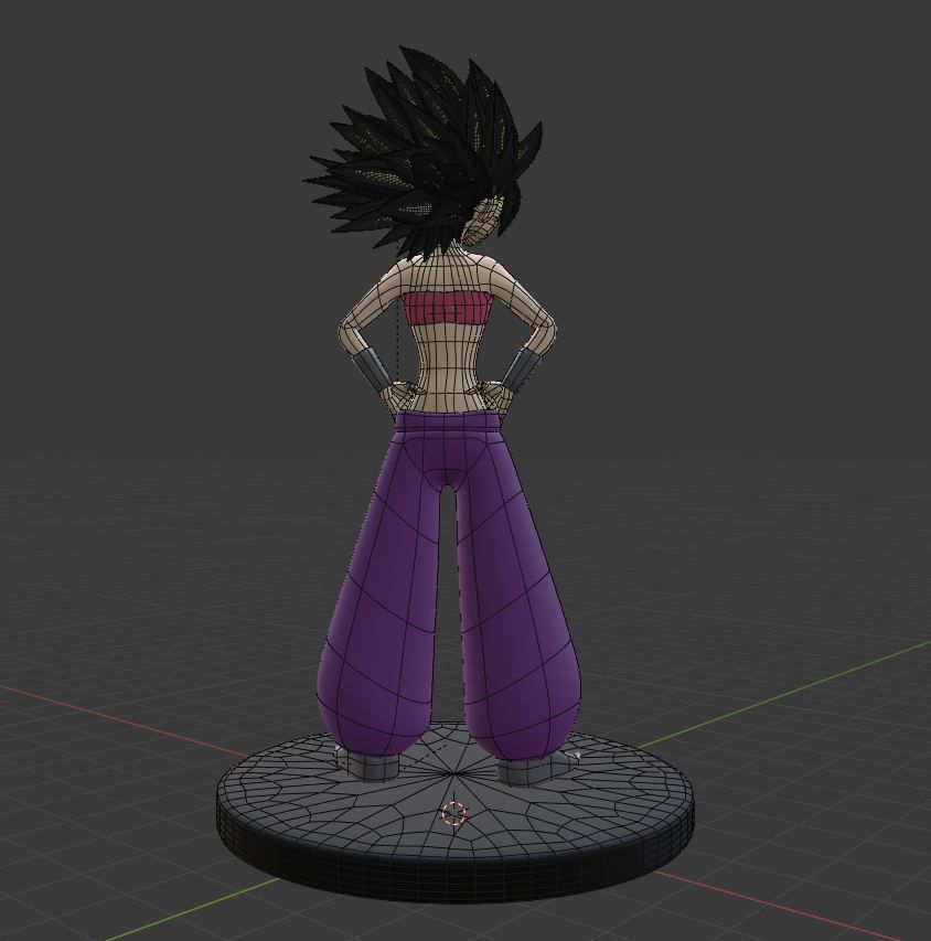 Caulifla - Dragonball Super 3D model rigged | CGTrader