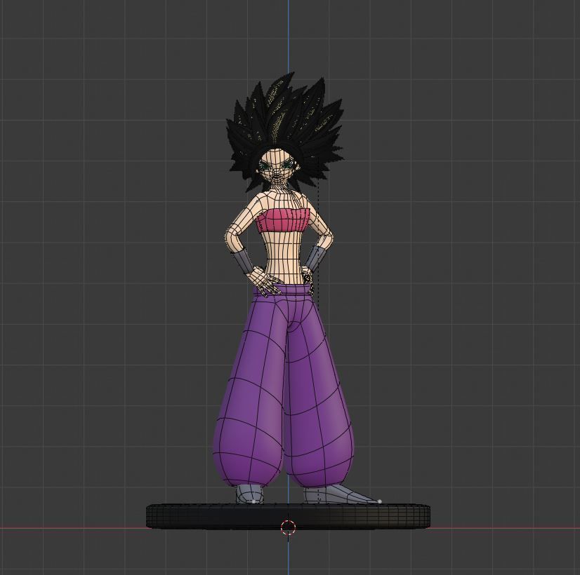 Caulifla - Dragonball Super 3D model rigged | CGTrader
