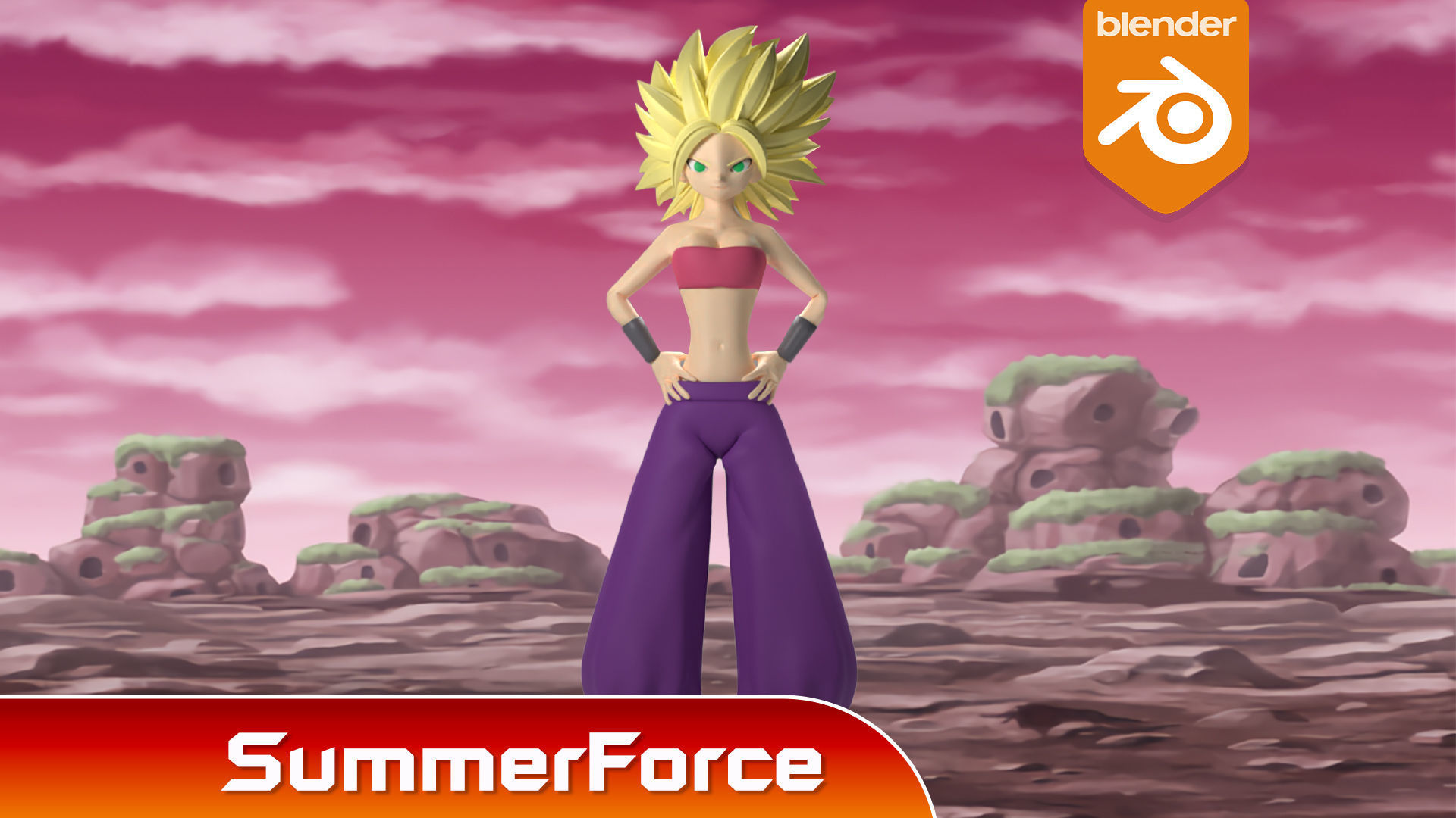 Caulifla - Dragonball Super 3D model rigged | CGTrader