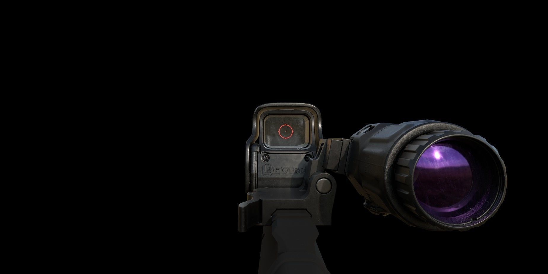 3D model EOTech HHS1 EXPS3-0 Scope G33 Lowpoly GameReady 3d model VR ...