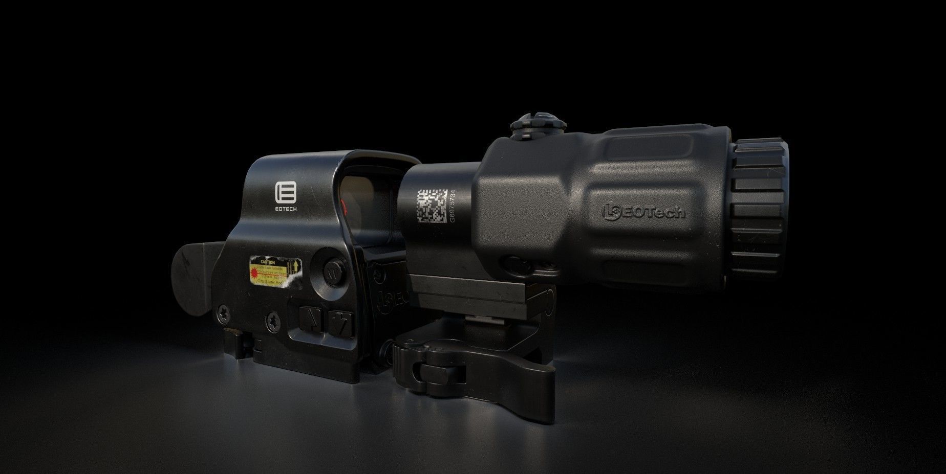 3D model EOTech HHS1 EXPS3-0 Scope G33 Lowpoly GameReady 3d model VR ...