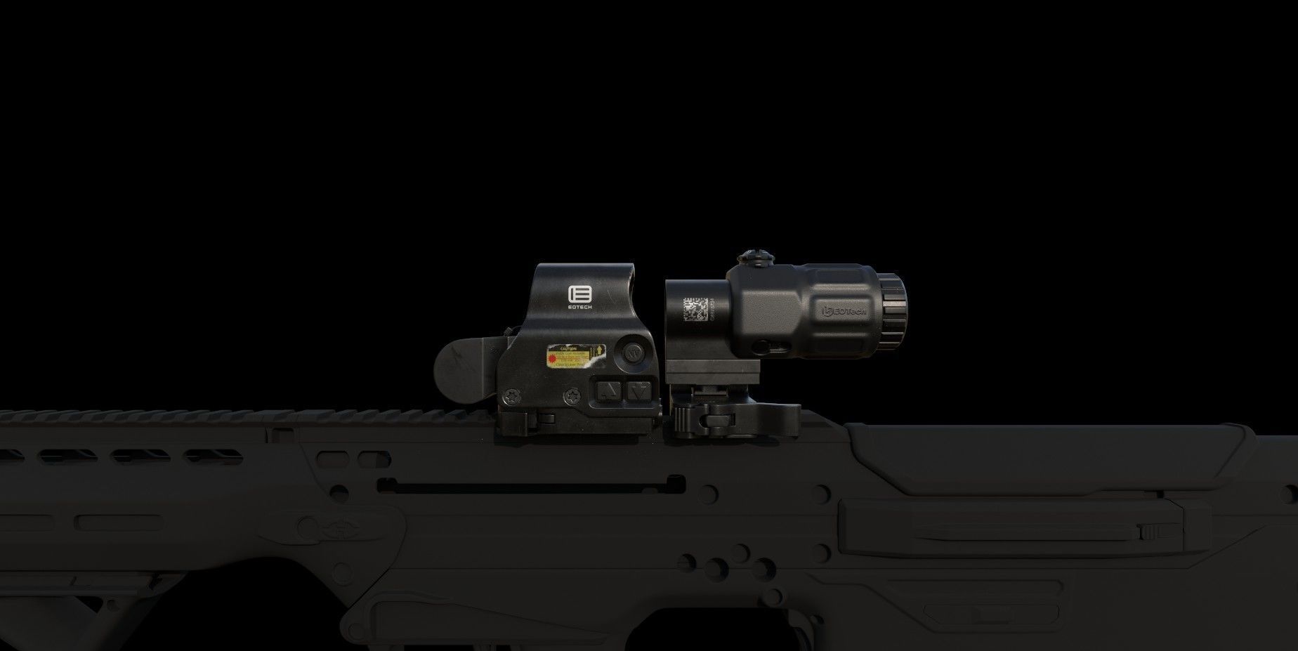 3D model EOTech HHS1 EXPS3-0 Scope G33 Lowpoly GameReady 3d model VR ...