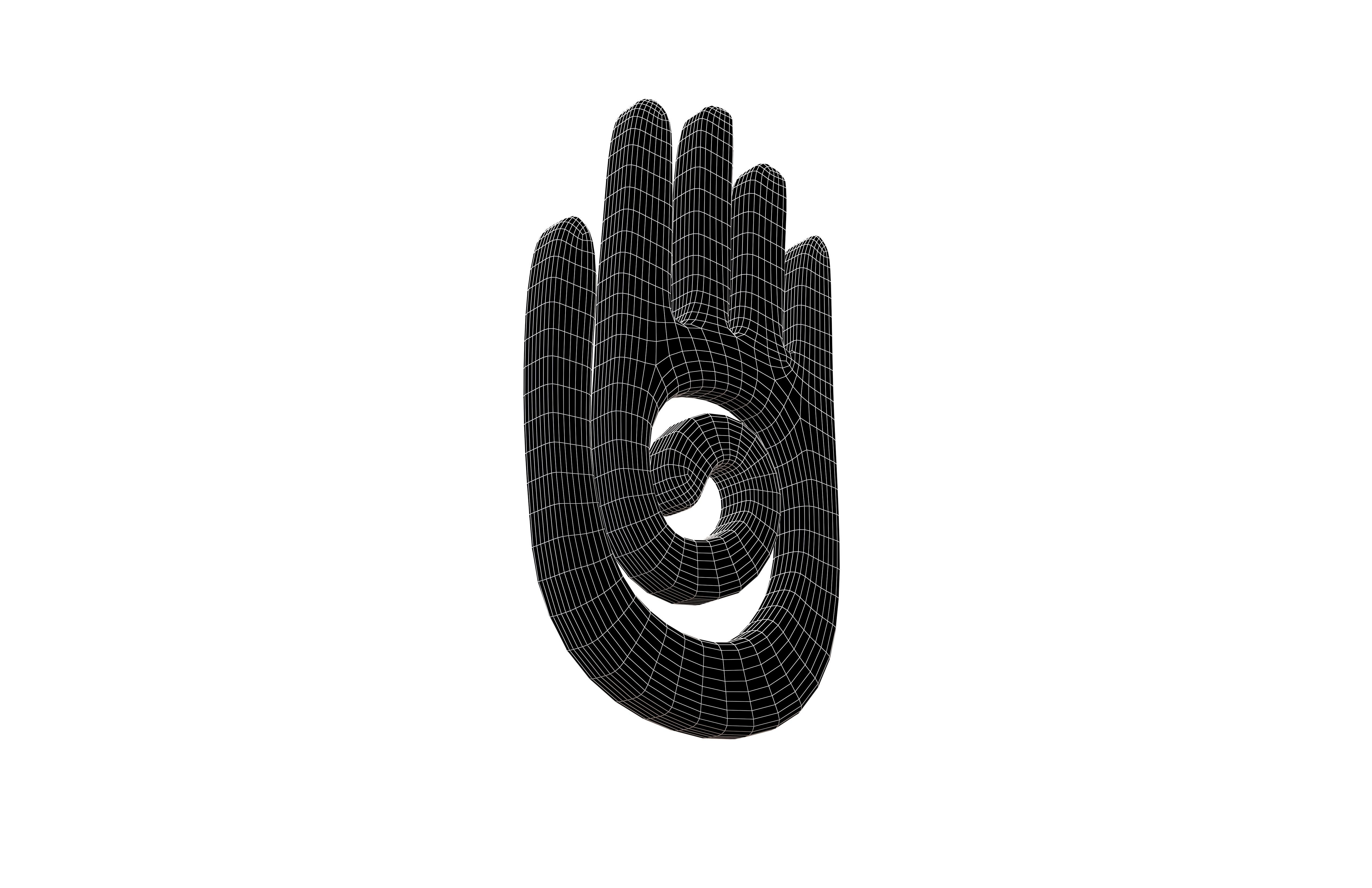 3D model Hamsa Hand Symbol v1 001 VR / AR / low-poly | CGTrader