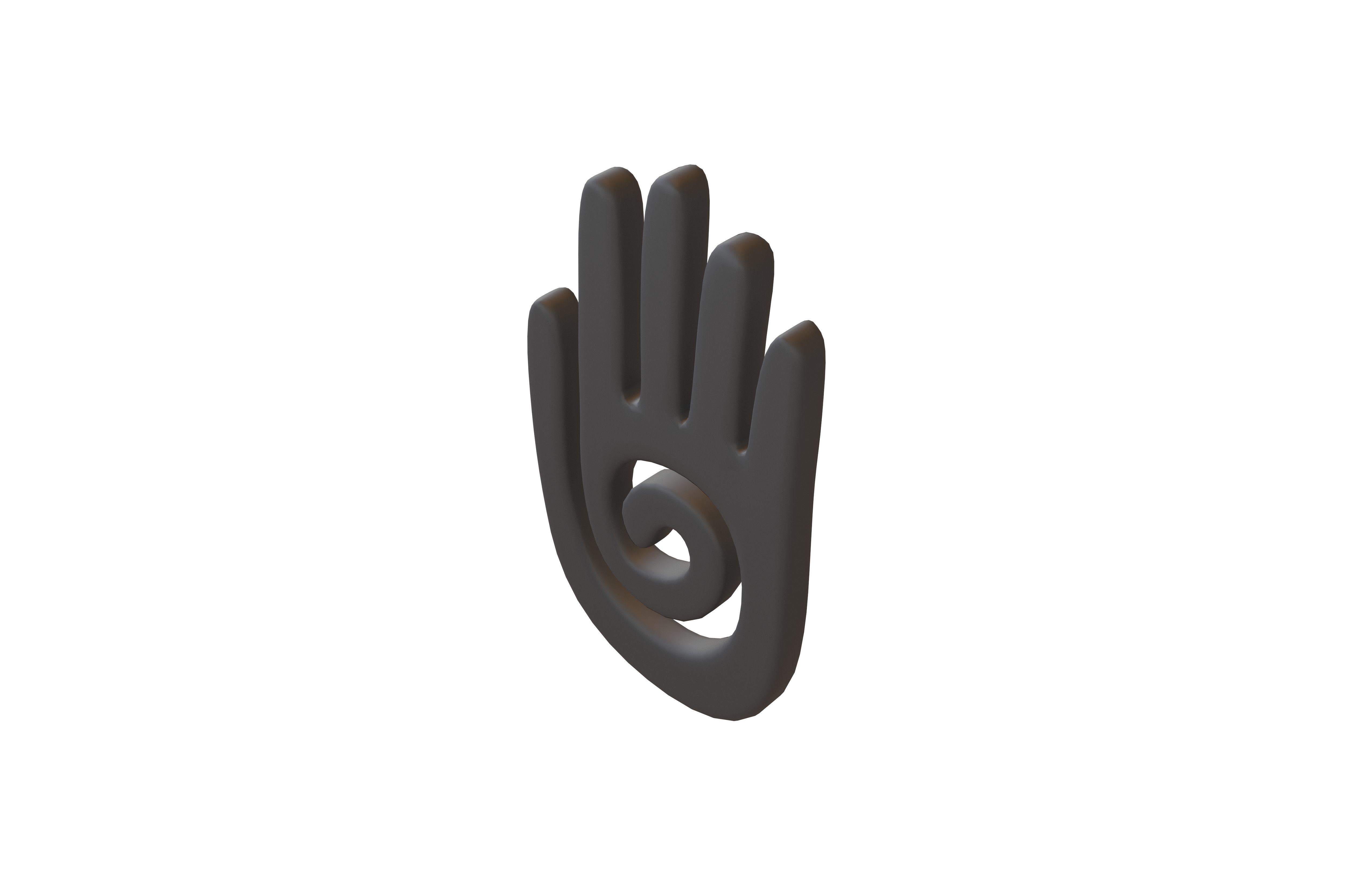 3D model Hamsa Hand Symbol v1 001 VR / AR / low-poly | CGTrader