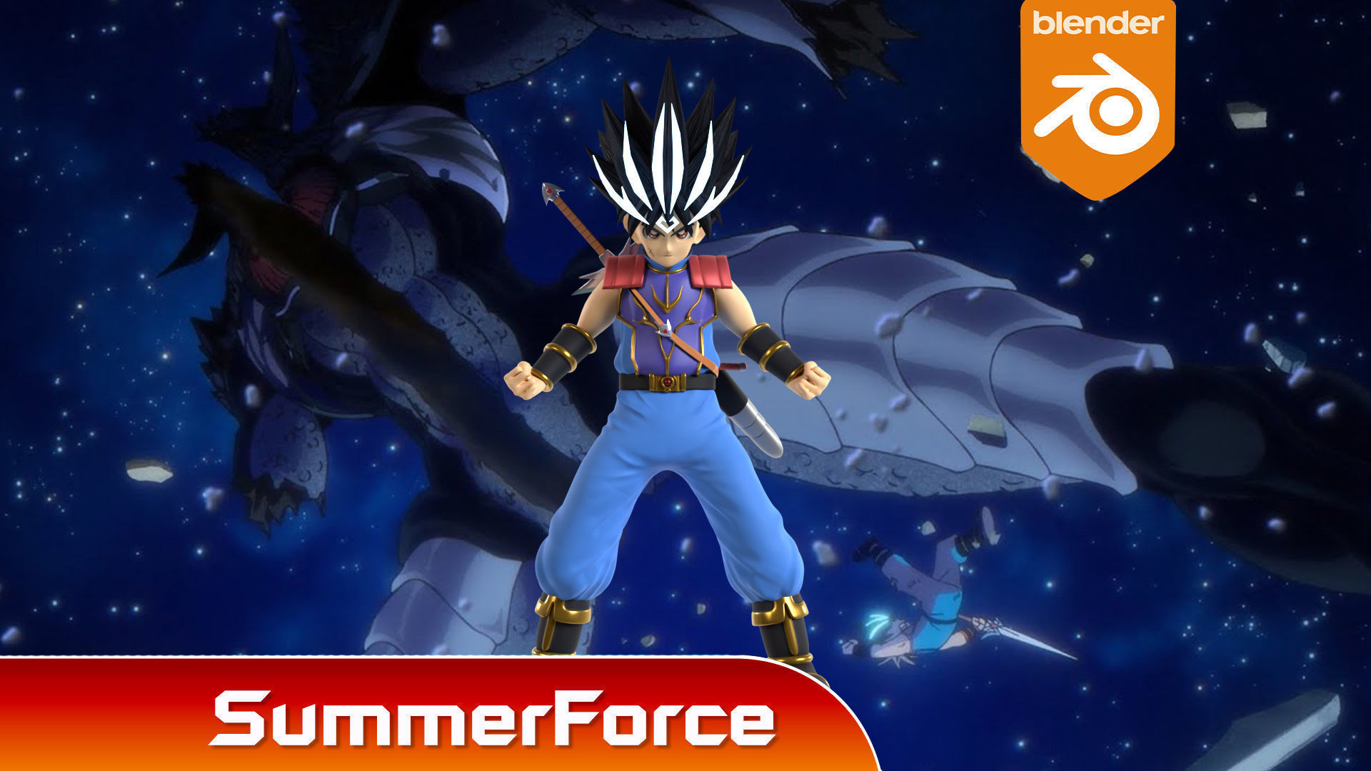 Dragonoid Dai - Dragon Quest The Adventure of Dai 3D model rigged ...