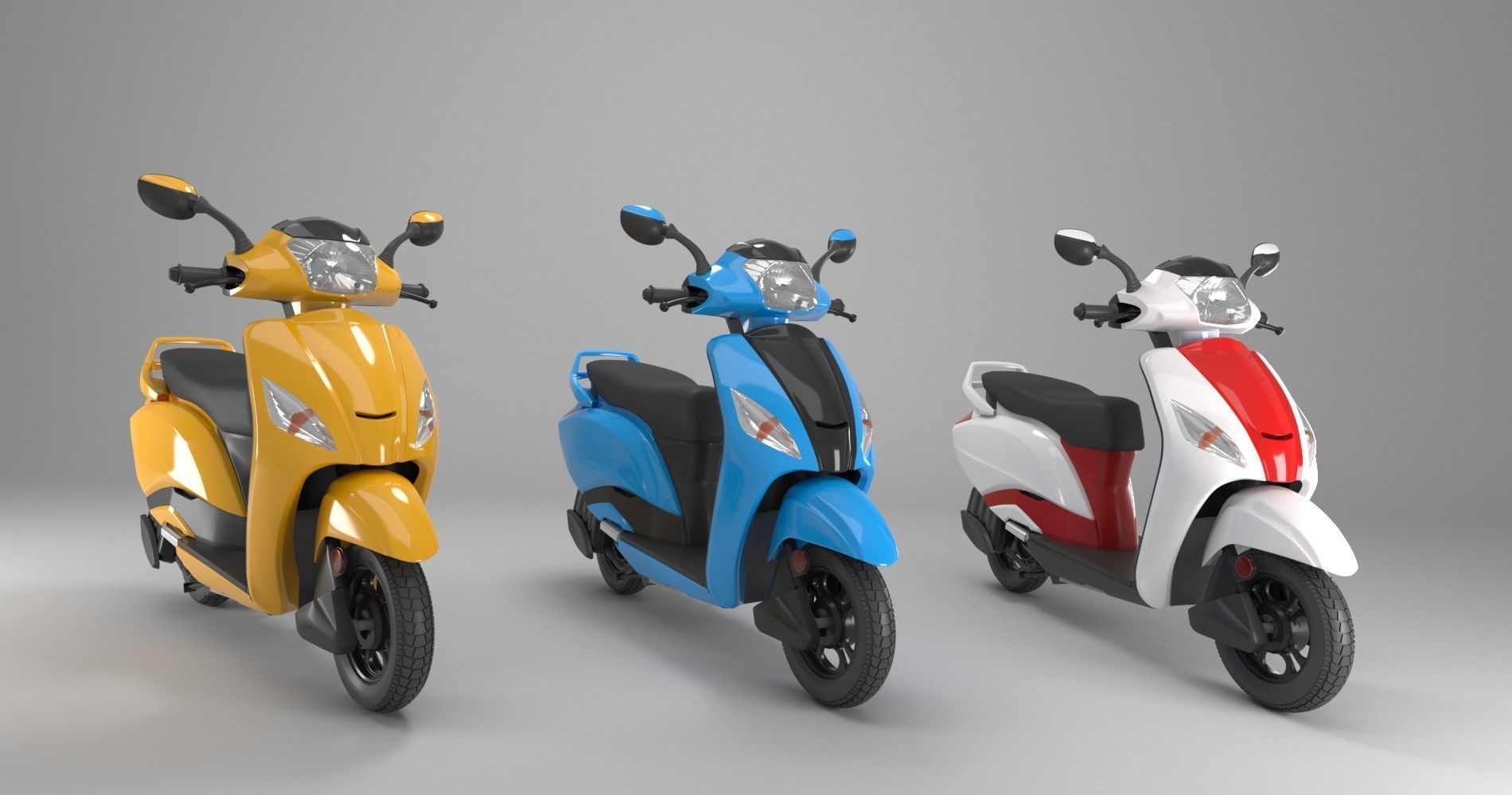 Hero Maestro Scooter 3d Model 3D model | CGTrader