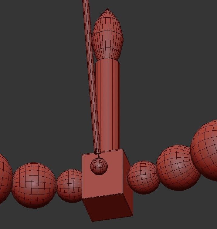 Randers Light Bead Chandelier 3D model | CGTrader