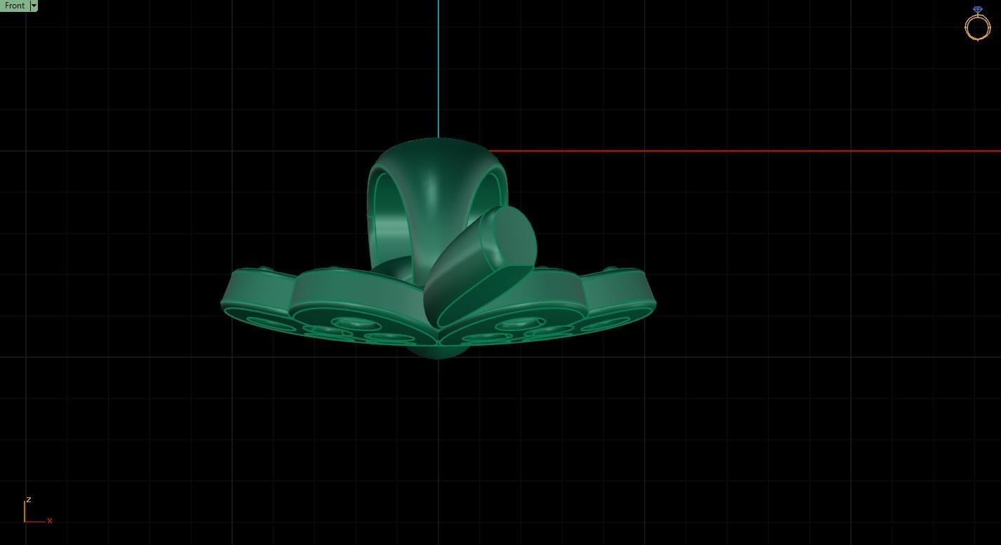 4 leaf clover Pendant 3dm stl 3D print model 3D model 3D printable ...