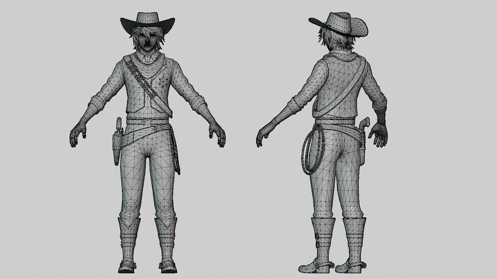 3D model Fantasy Cowboy VR / AR / low-poly | CGTrader