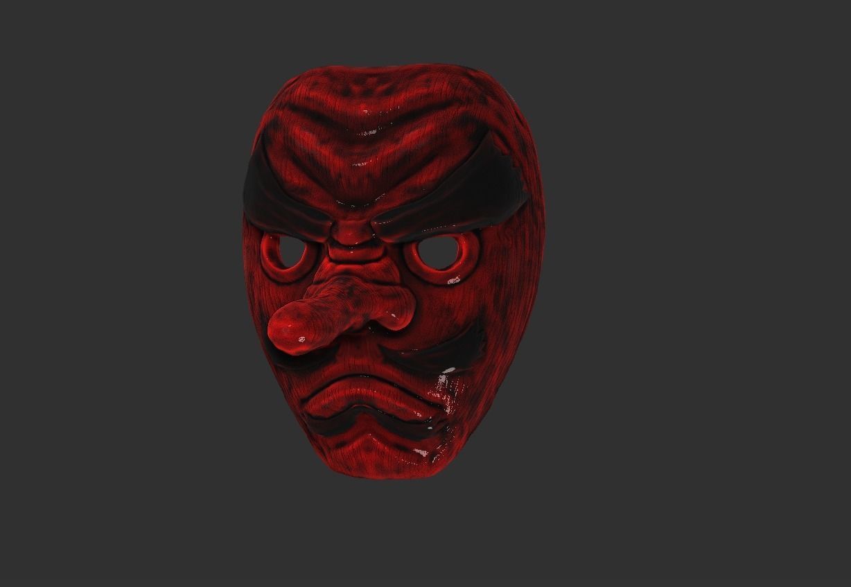 Sakonji Urokodaki from kimetsu no yaiba demon slayer mask 3D model 3D ...