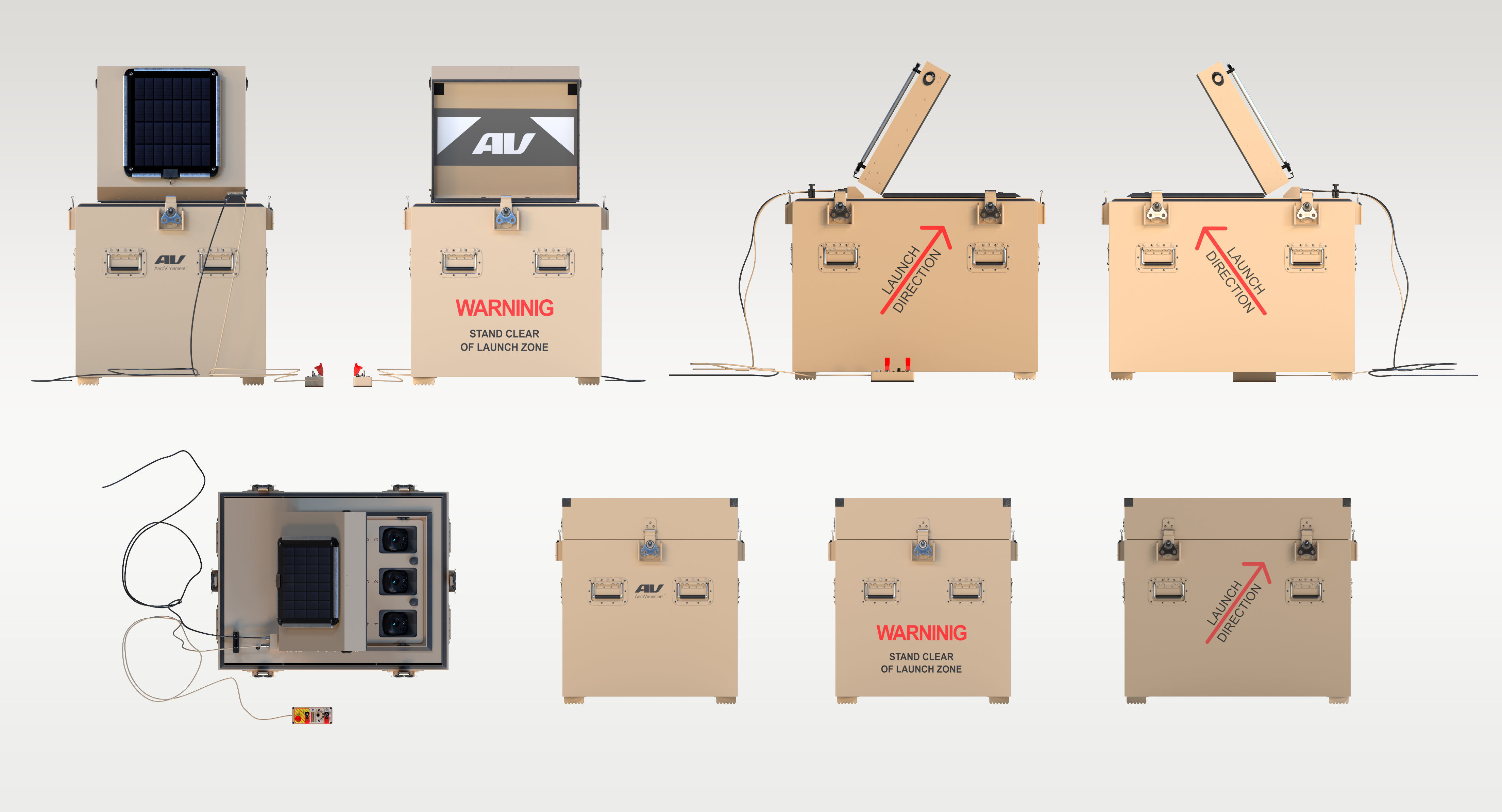 AeroVironment Multi-Pack Launcher and Switchblade 300 drone 3D model ...