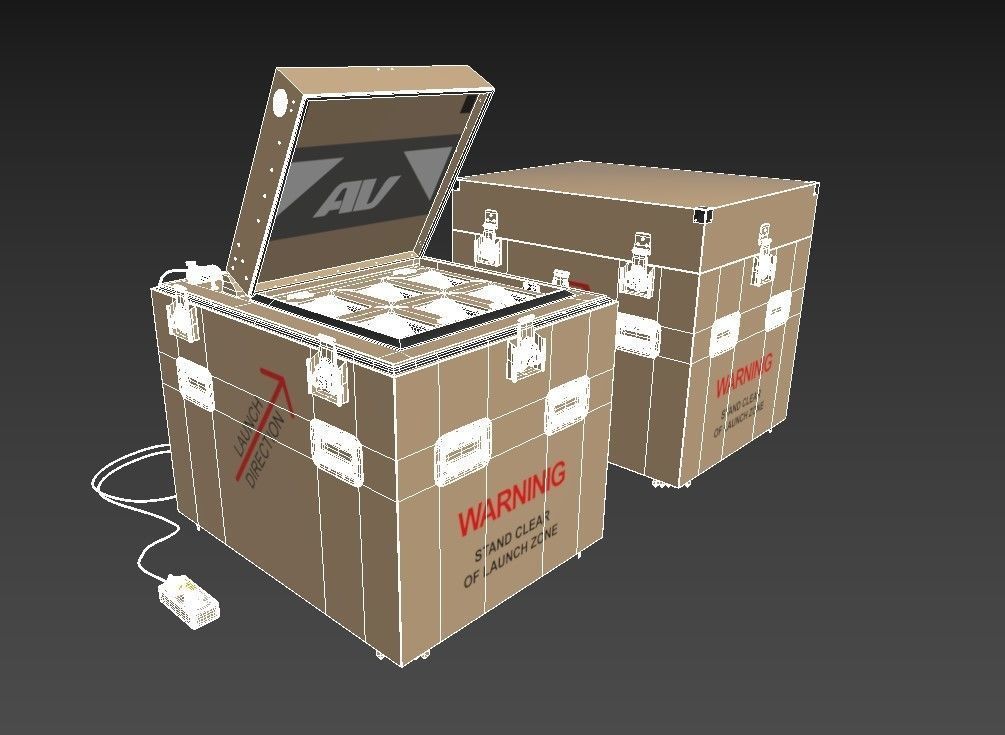 AeroVironment Multi-Pack Launcher and Switchblade 300 drone 3D model ...