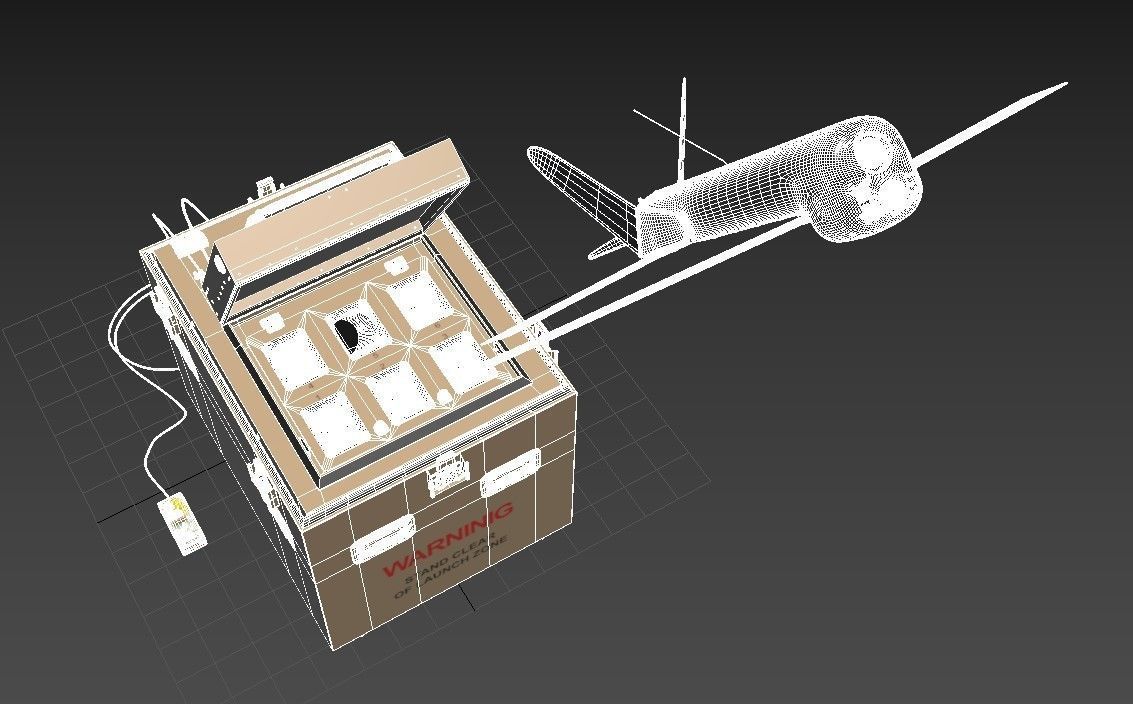 AeroVironment Multi-Pack Launcher and Switchblade 300 drone 3D model ...