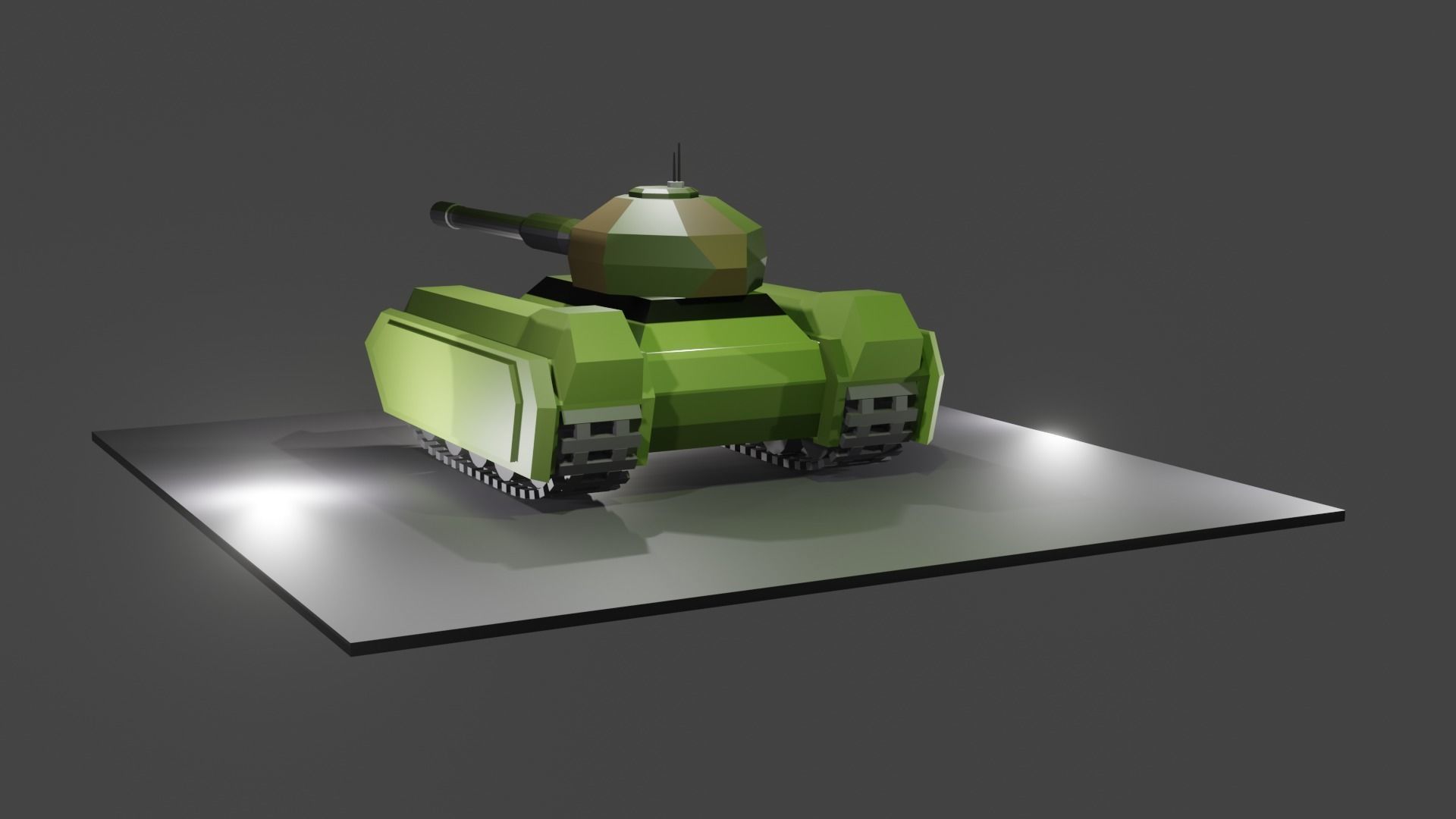 Tank for test on unity or blender free VR / AR / low-poly 3D model ...
