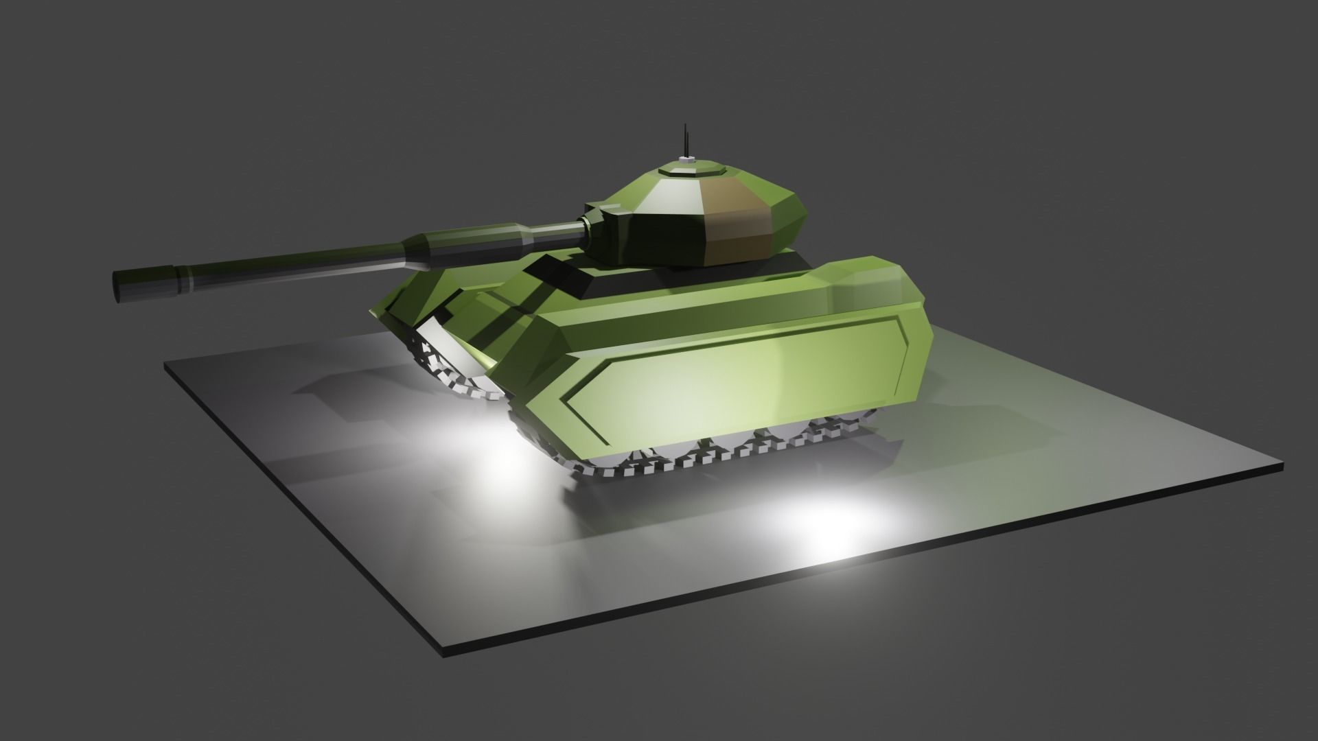 Tank for test on unity or blender free VR / AR / low-poly 3D model ...