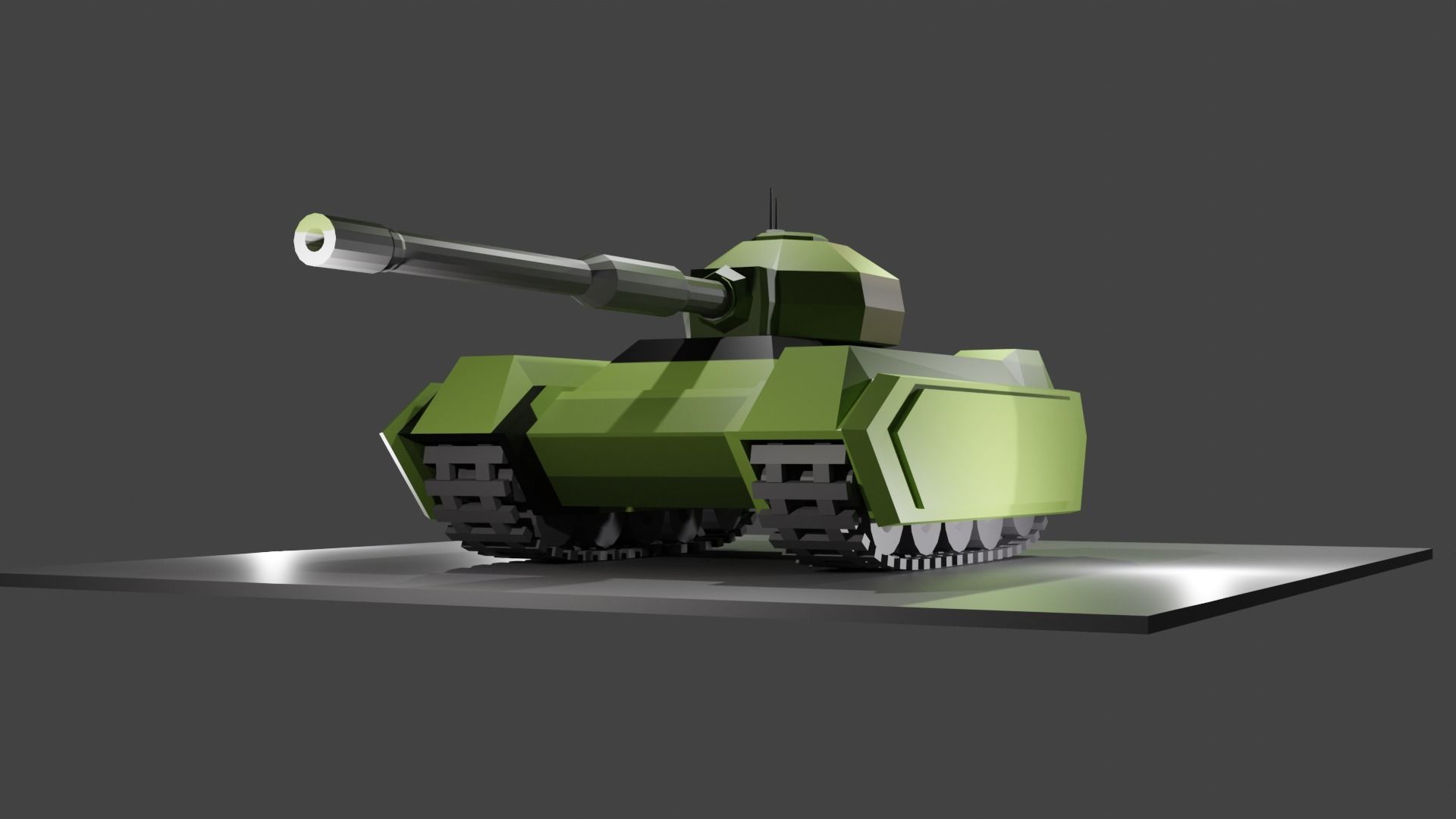 Tank for test on unity or blender free VR / AR / low-poly 3D model ...