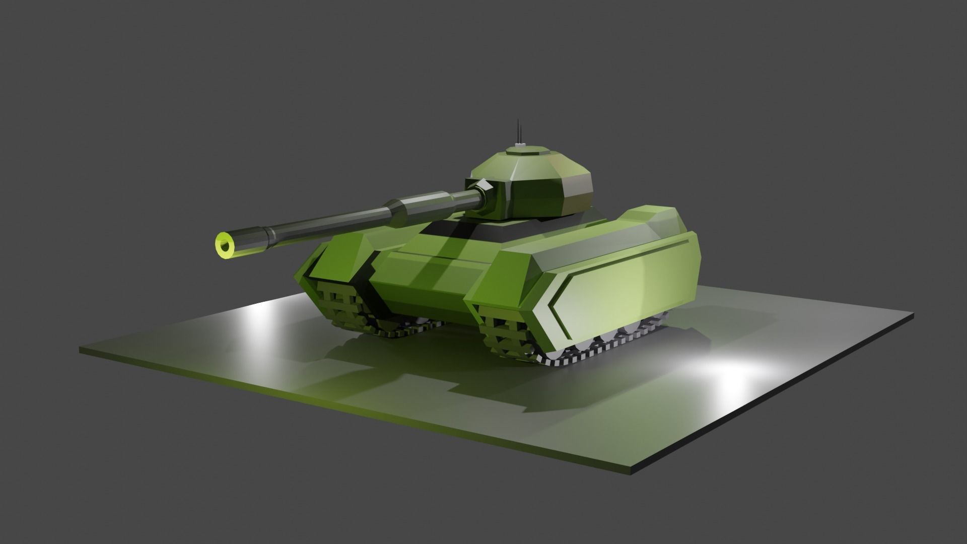 Tank for test on unity or blender free VR / AR / low-poly 3D model ...