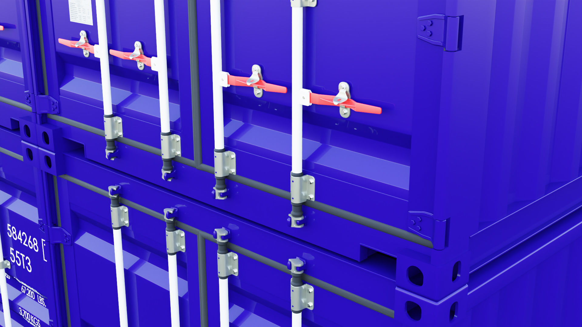3D model 40 feet long cargo container box VR / AR / low-poly | CGTrader
