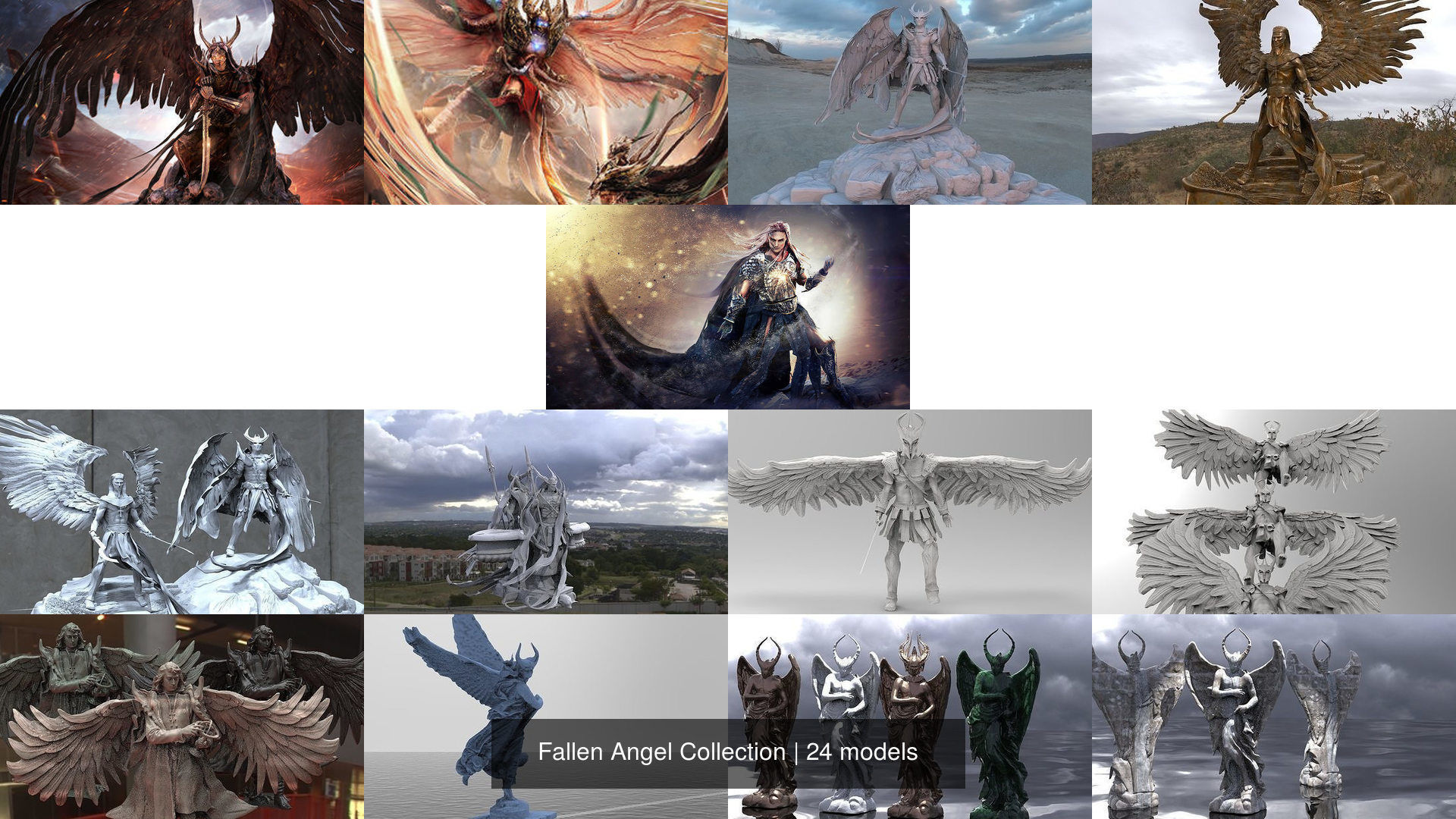 Fallen Angel Collection | CGTrader