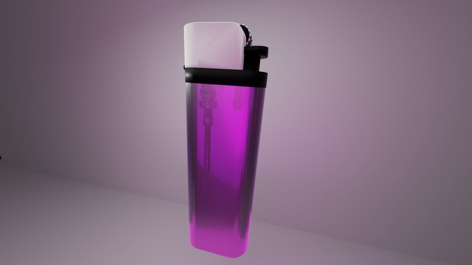 3D model Low Poly Transparent Lighter VR / AR / low-poly | CGTrader