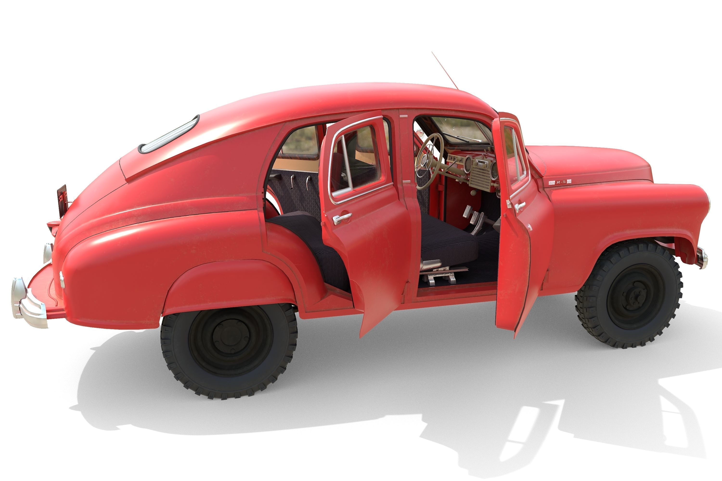 GAZ-M72 3D model | CGTrader
