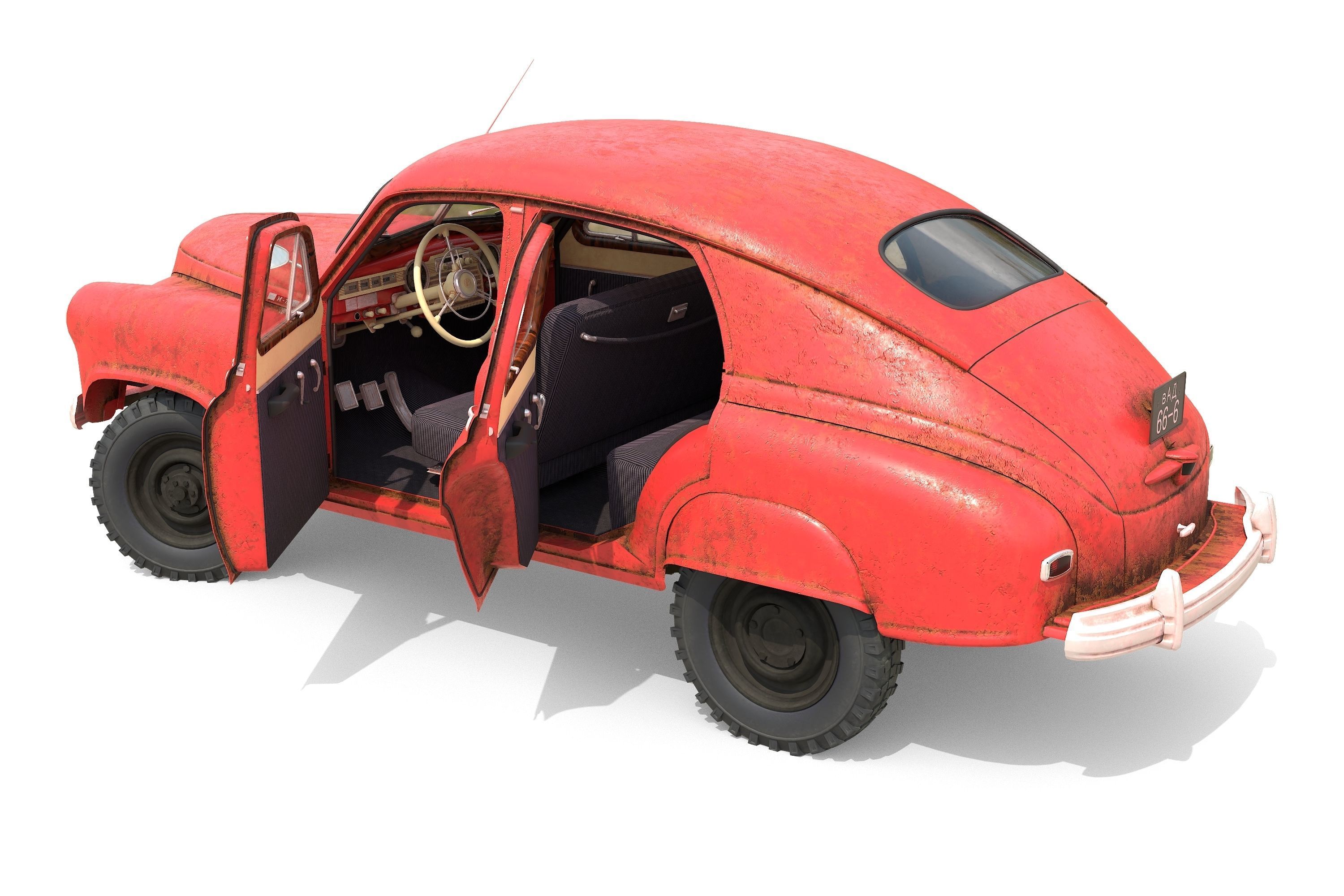 GAZ-M72 3D model | CGTrader