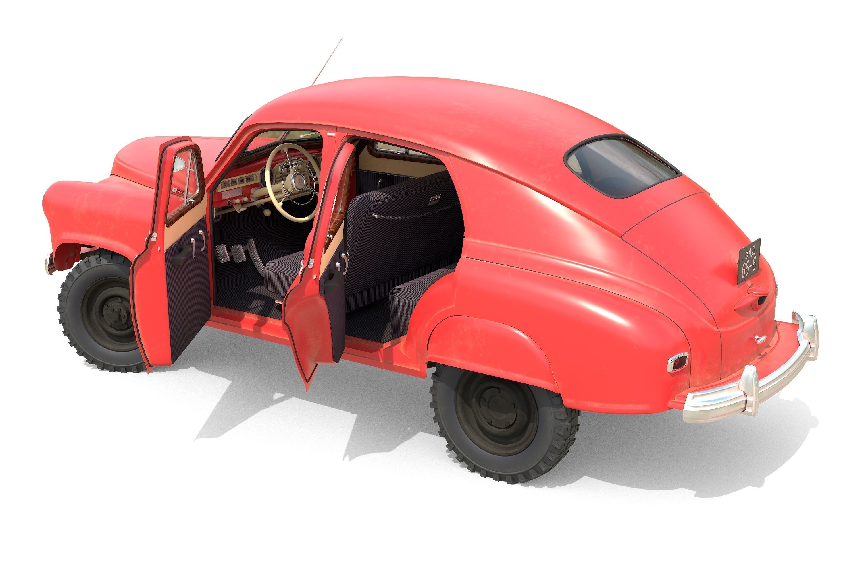 GAZ-M72 3D model | CGTrader