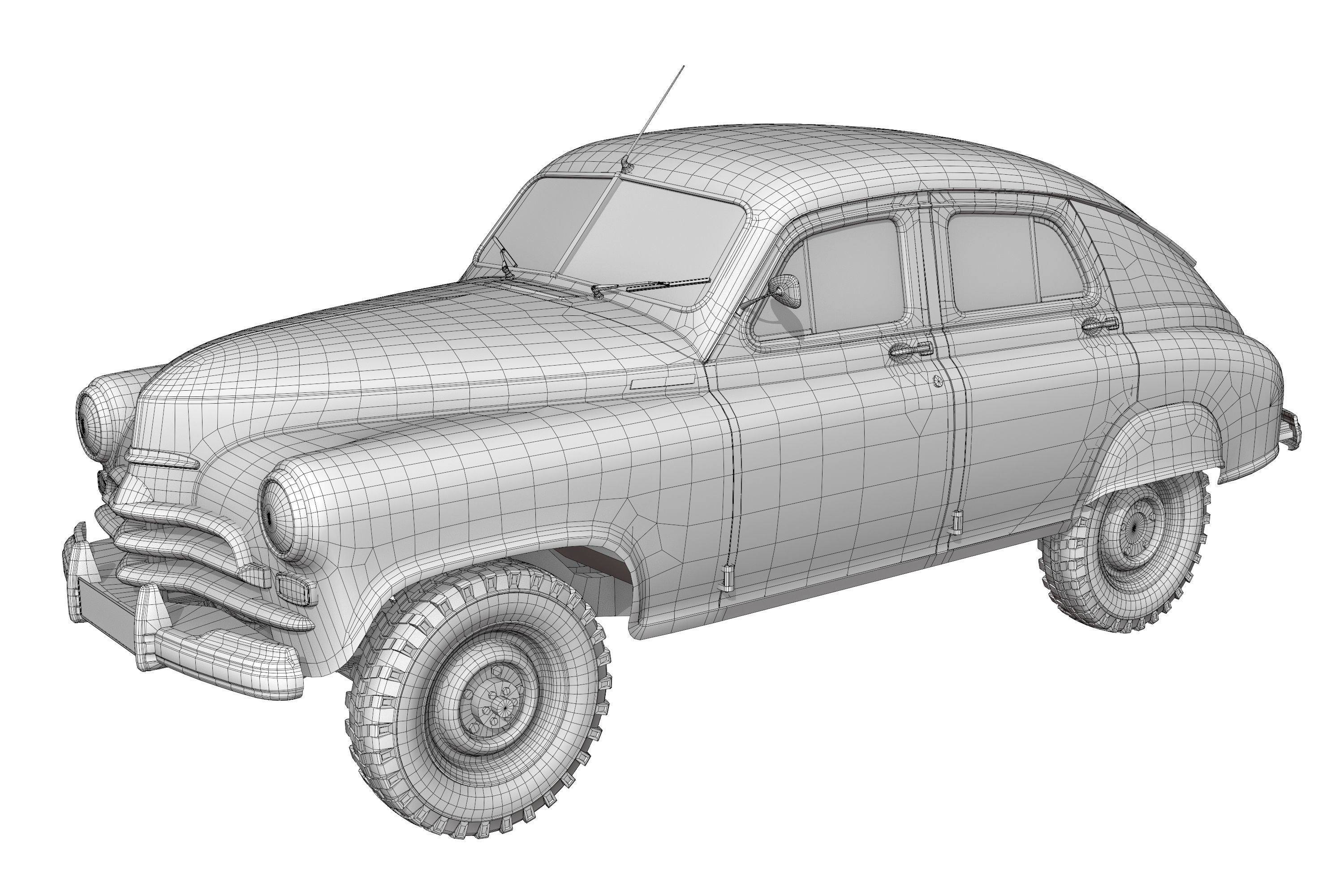 GAZ-M72 3D model | CGTrader