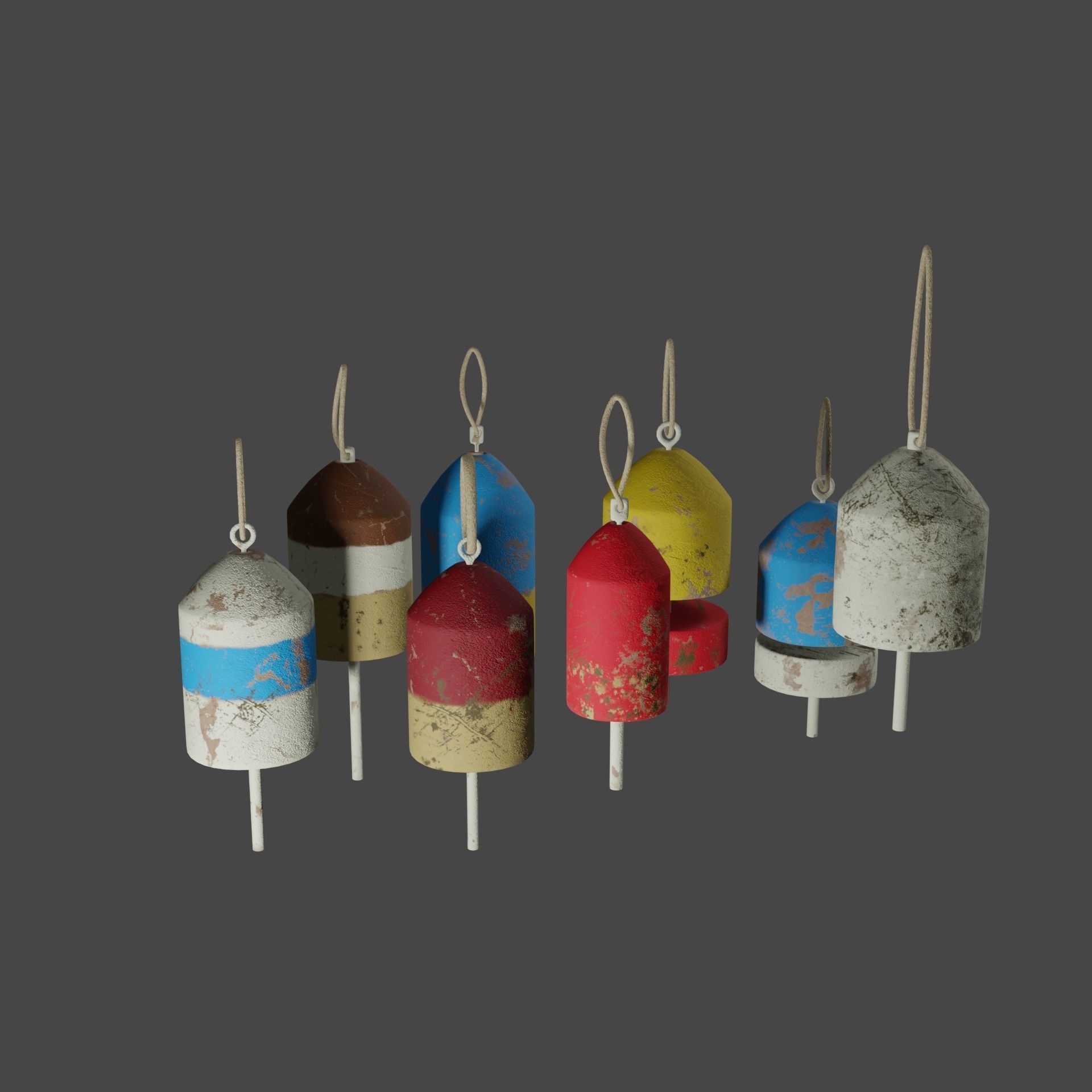 3D model Fisher bundles and props VR / AR / low-poly | CGTrader