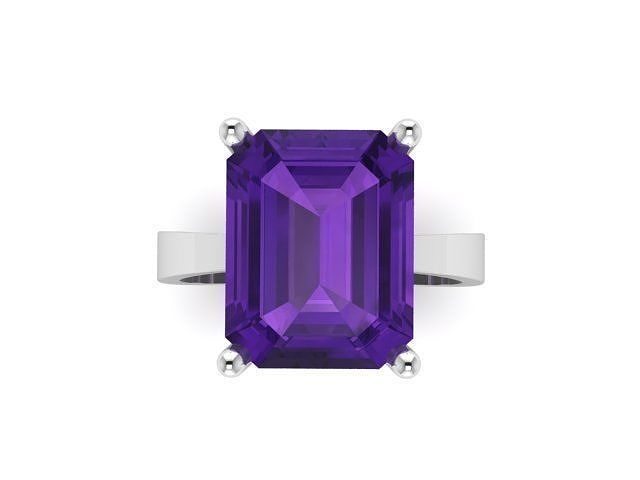 Ring Amethyst 3D model 3D printable | CGTrader