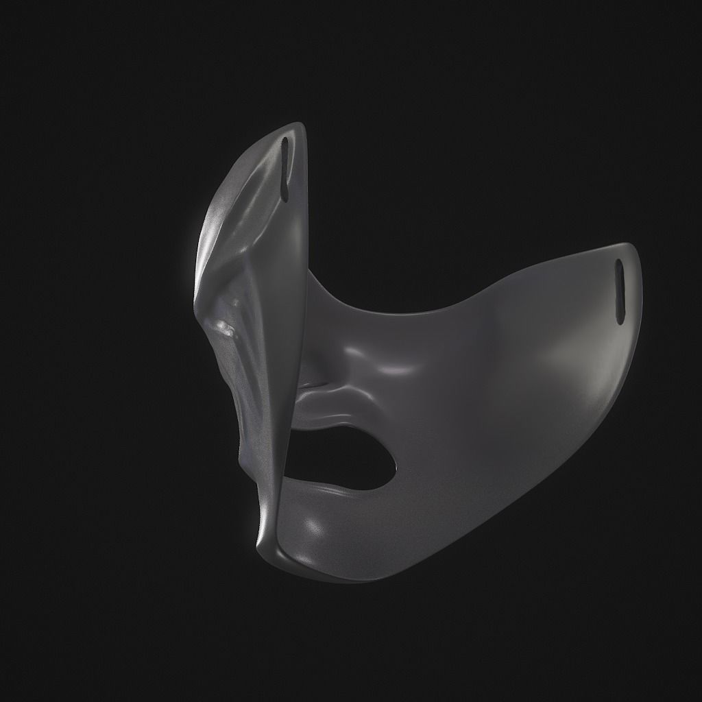 Japanese Samurai Mask 3D model 3D printable | CGTrader
