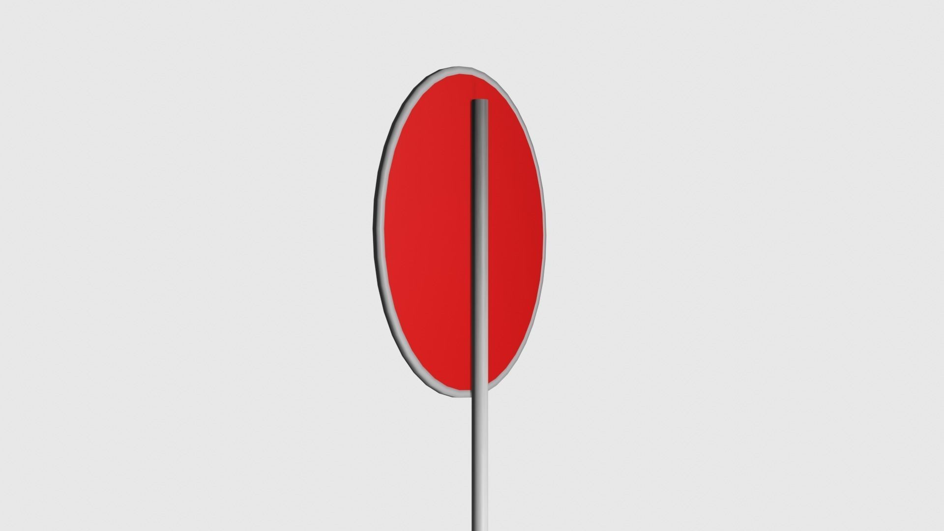 3D model No Entry Sign VR / AR / low-poly | CGTrader