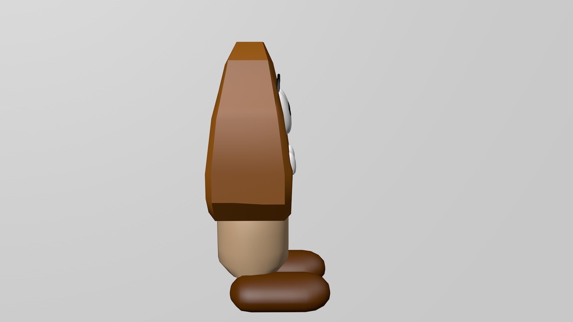Low Poly Goomba mushroom 3D model | CGTrader
