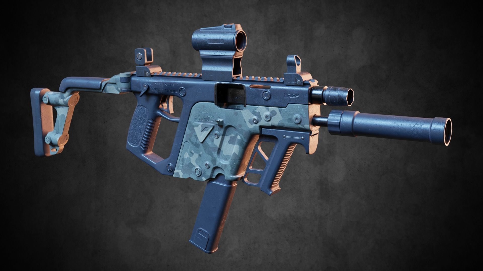 3D model Kriss Vector VR / AR / low-poly | CGTrader