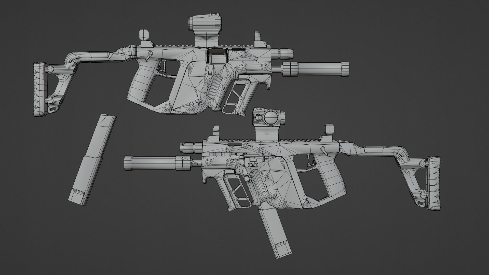 3D model Kriss Vector VR / AR / low-poly | CGTrader