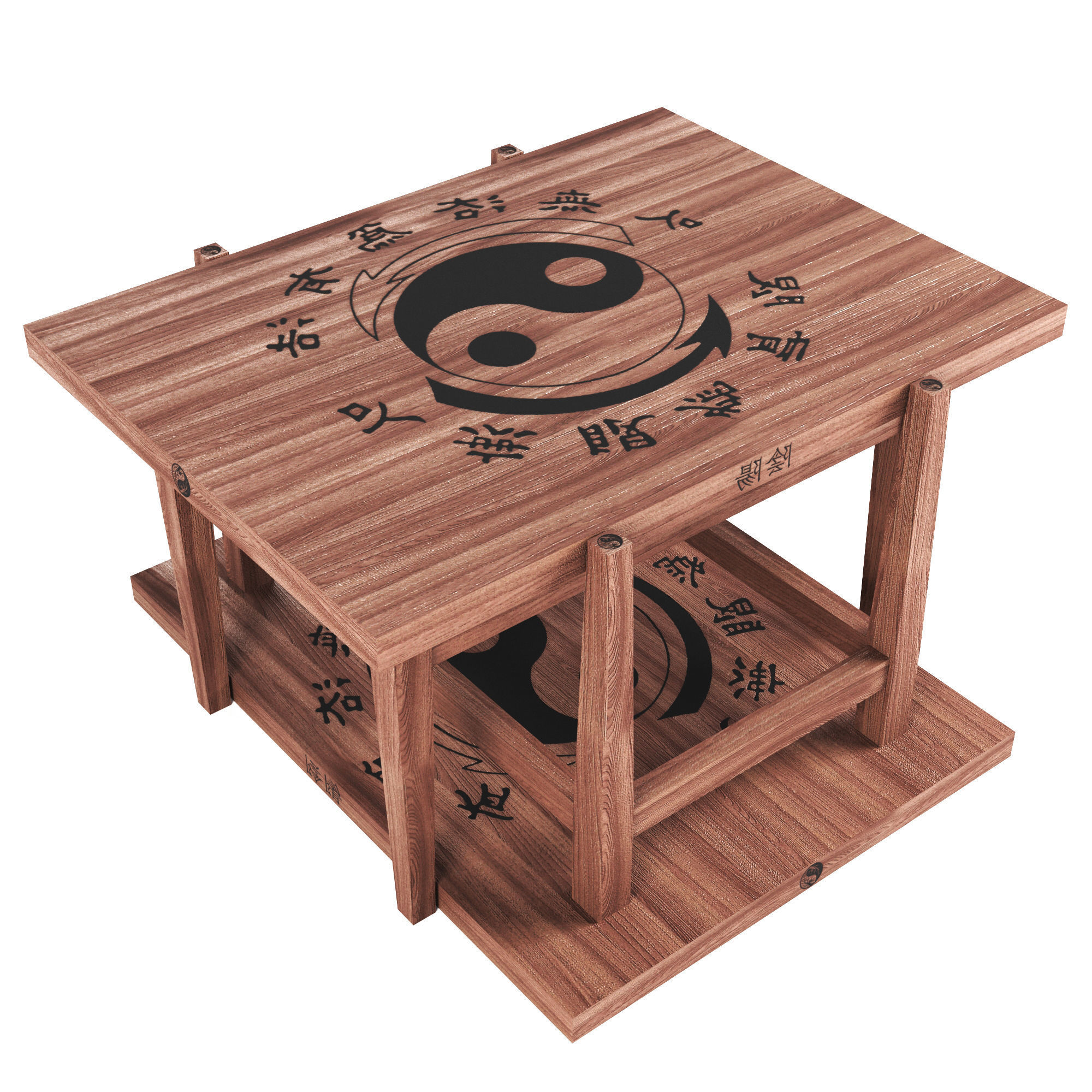 Ing - Yang Table free 3D model | CGTrader