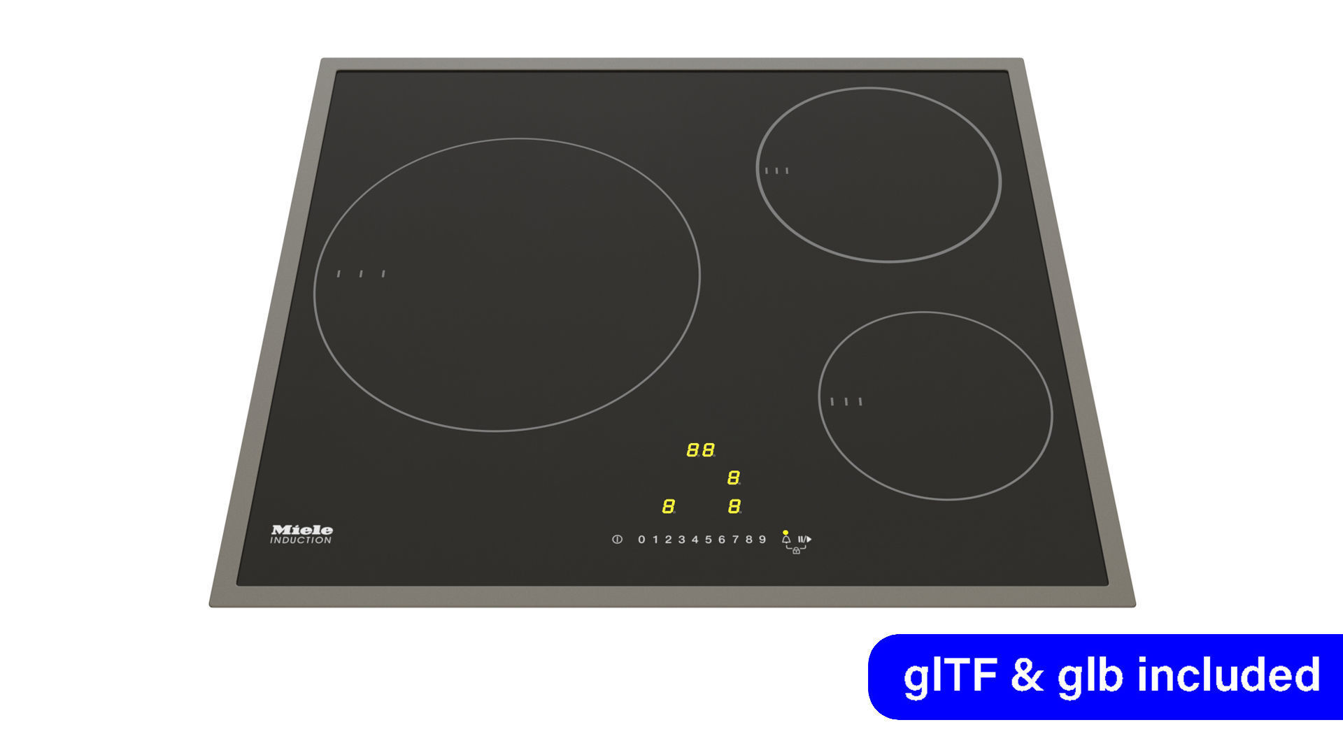 3D model Miele Induction cooktop VR / AR / low-poly | CGTrader