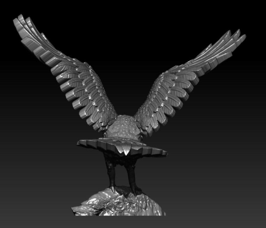 Crow miniature 3D model 3D printable | CGTrader