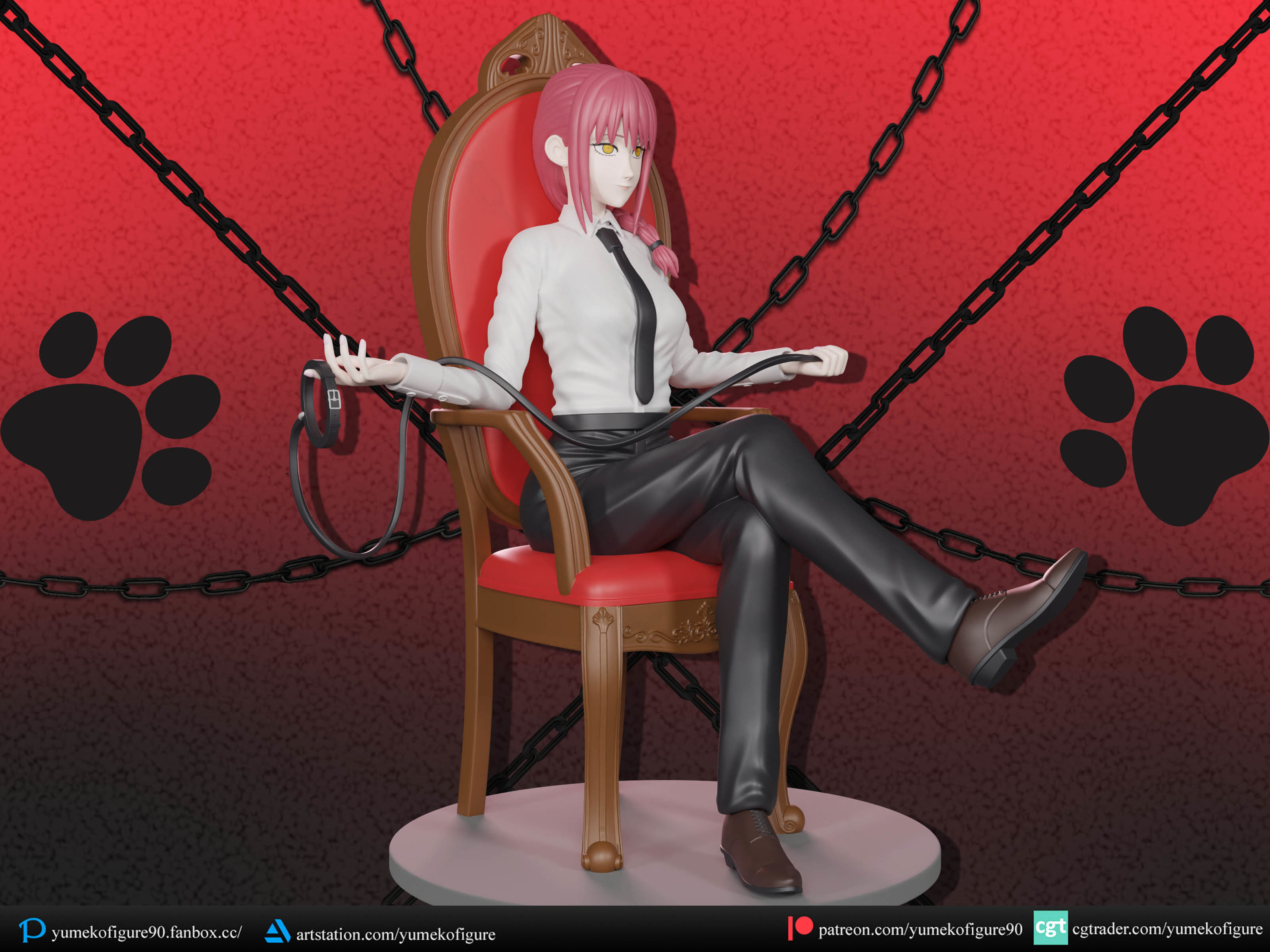 Makima figure 3d 3D model 3D printable | CGTrader