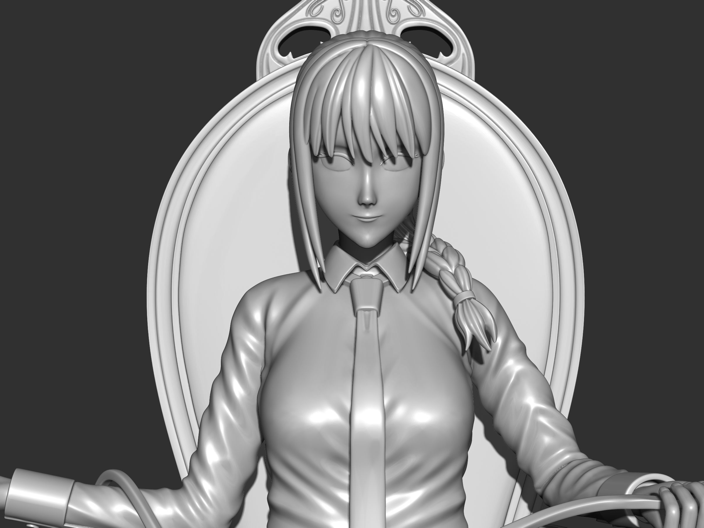 Makima figure 3d 3D model 3D printable | CGTrader