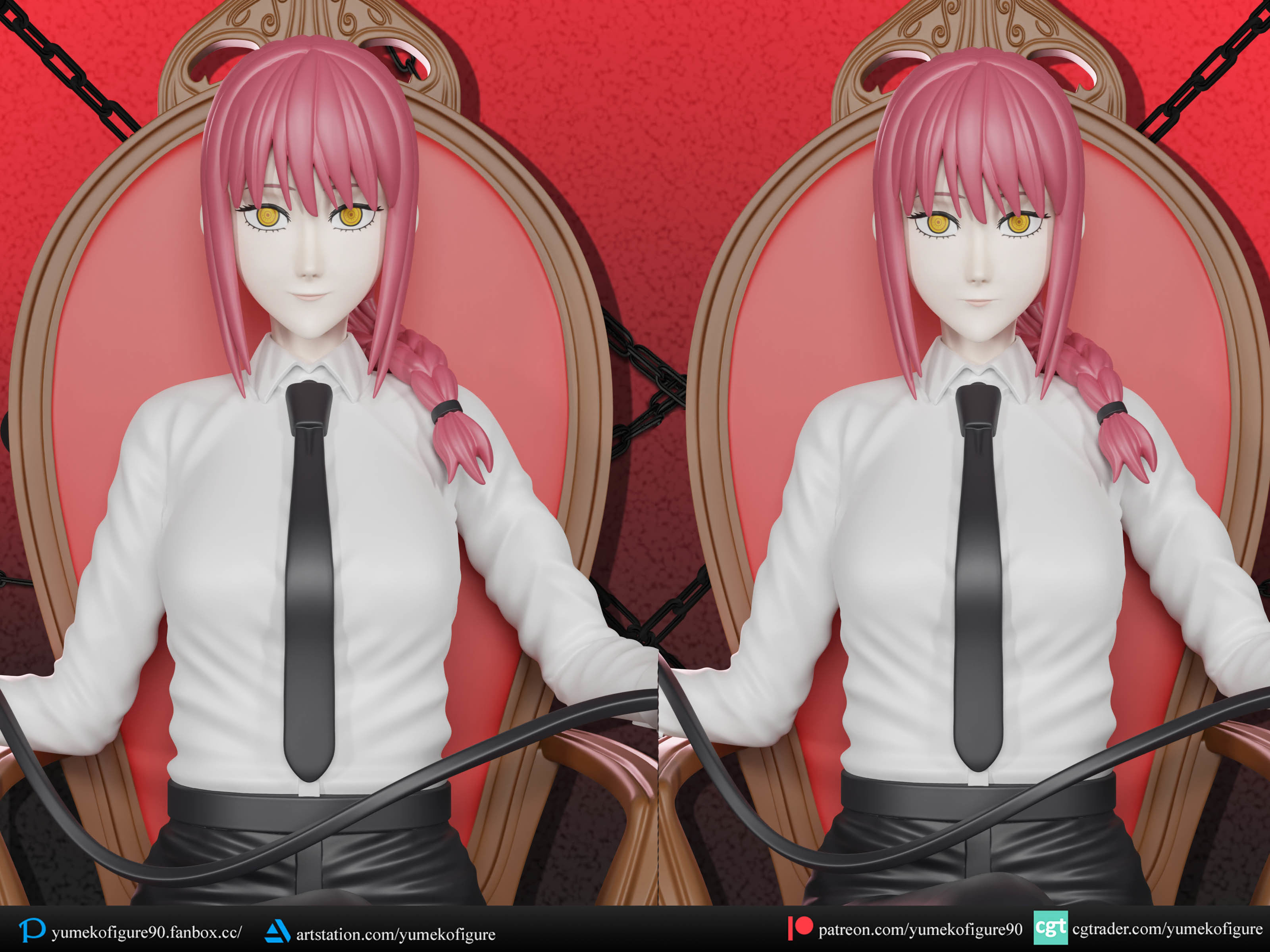 Makima figure 3d 3D model 3D printable | CGTrader