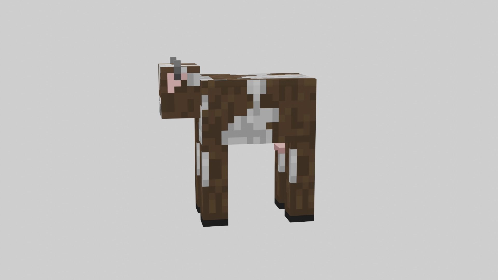 3D model Minecraft Cow Rigged VR / AR / low-poly | CGTrader