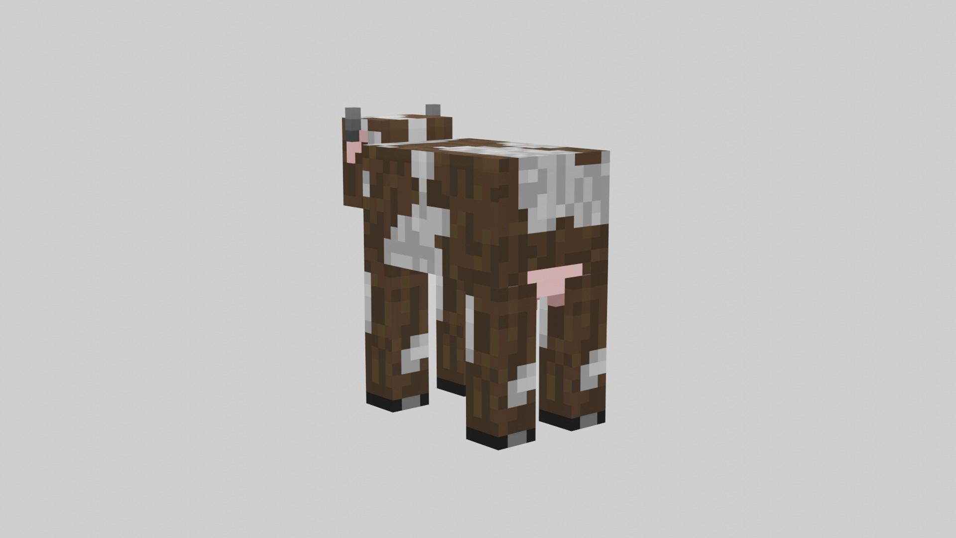 3D model Minecraft Cow Rigged VR / AR / low-poly | CGTrader